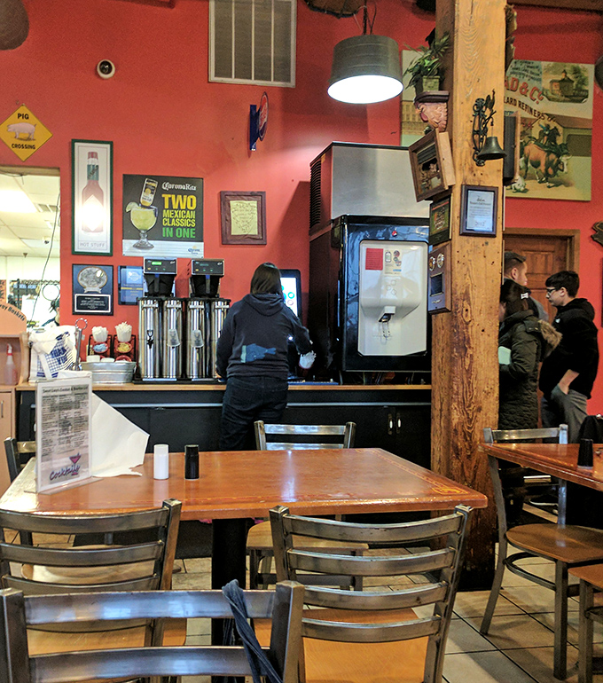 The self-serve beverage station&mdash;where sweet tea flows like liquid gold and refills are just an arm's reach away. Hydration station for BBQ nation.