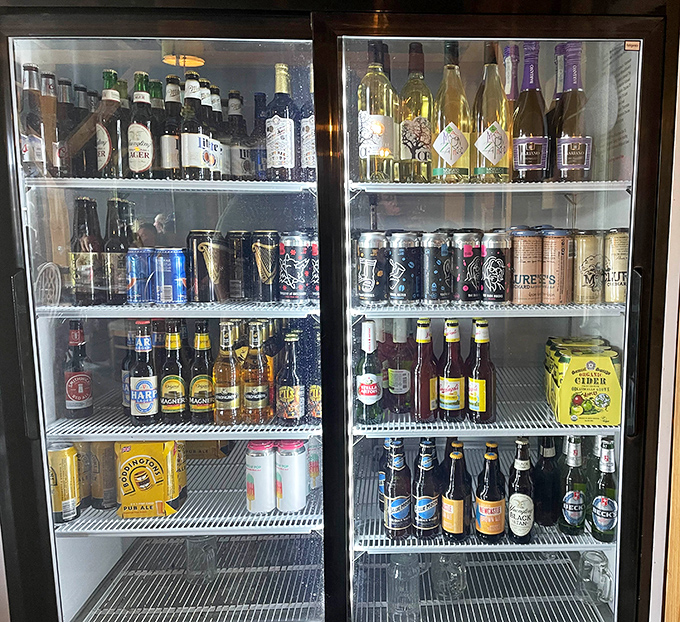 The beverage selection spans from British ales to local craft options&mdash;liquid proof that the Atlantic Ocean isn't such a divide after all.