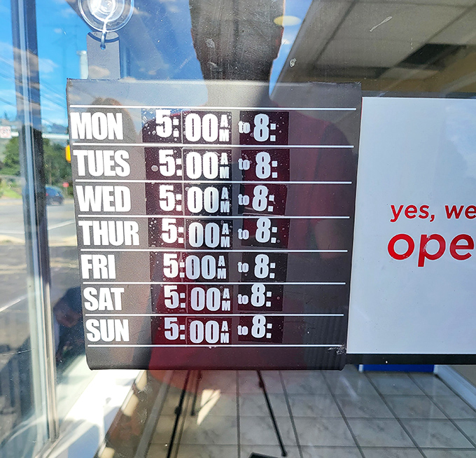 Open at 5 a.m. every single day &ndash; because great breakfast waits for no one, not even the sun.