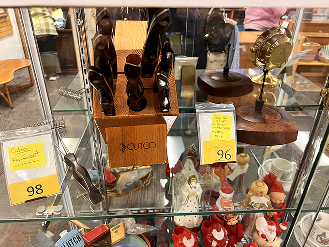 Cutlery sets and collectibles await new homes &ndash; each yellow tag a promise of value that would make your wallet smile.