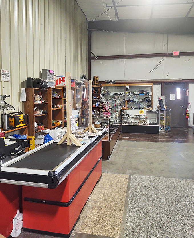 The checkout area&mdash;where thrifting victories are tallied and the "you paid HOW little for that?" stories begin.