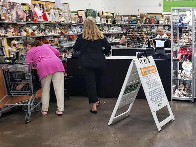 The checkout area&mdash;final gateway between you and your newfound treasures that somehow became absolute necessities.