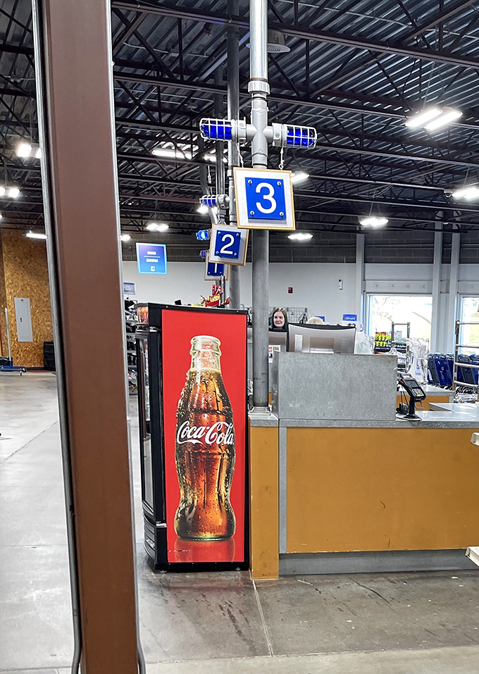 The promised land: checkout stations where bargains become belongings and wallets barely feel the difference.