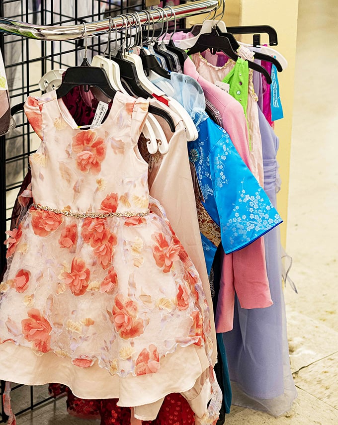 Tiny formal wear that melts the heart. These little dresses await special occasions, first photos, and inevitable punch spills.