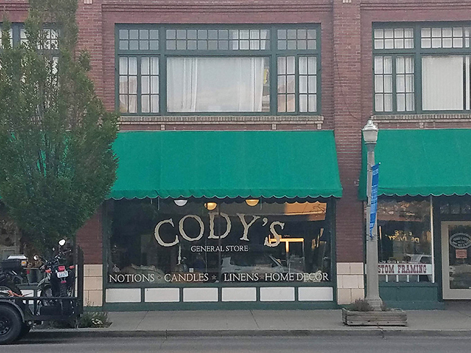Cody's General Store window promises the essentials of home d&eacute;cor without big-box store pricing or big-city parking hassles.