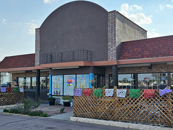 Corona Village's outdoor patio suggests someone realized South Dakota summers are too beautiful to waste eating indoors like hermits.