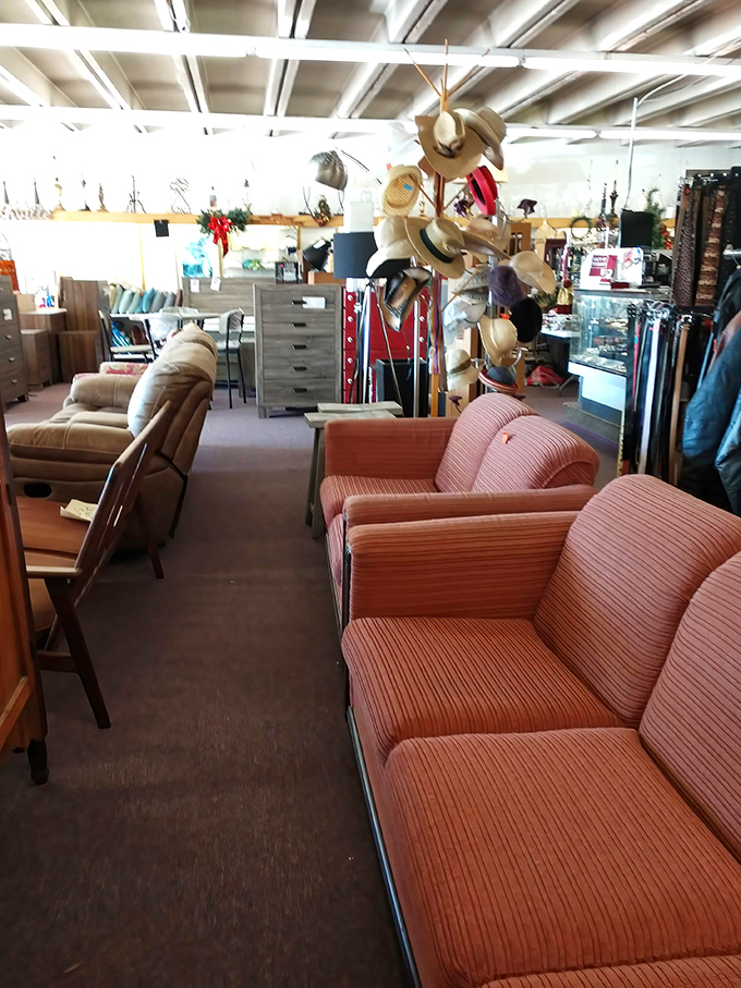 These couches have stories to tell&mdash;the coral striped one looks like it hosted many a 1970s cocktail party discussion.