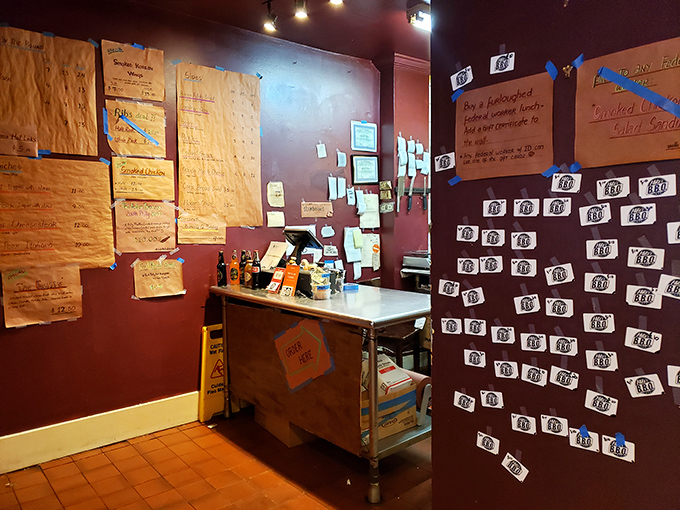 Handwritten menu boards and stacks of orders tell the story of a place where barbecue isn't just food &ndash; it's a calling.
