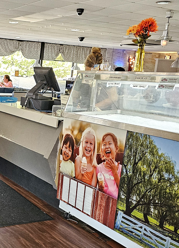 An ice cream counter that understands sometimes dessert isn't just a want&mdash;it's a constitutional right.
