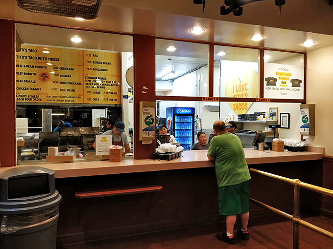 Where the magic happens. Behind this counter, generations of Angelenos have received their first taste of Tito's legendary tacos.