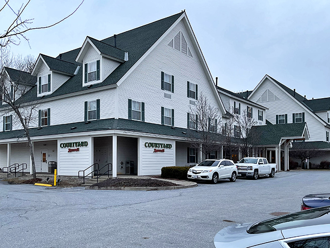 The Courtyard Marriott blends Vermont architectural vernacular with modern comforts&mdash;like if a traditional farmhouse went to graduate school.