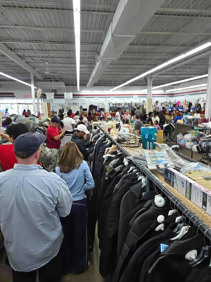 The thrill of the hunt brings shoppers together, a community united by the universal language of bargain-hunting and treasure-finding.