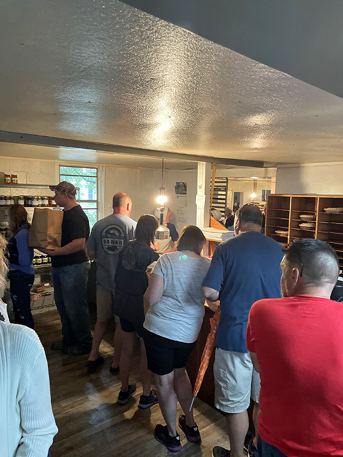 The line of eager customers proves the universal truth: when it comes to exceptional baked goods, people will happily wait their turn.
