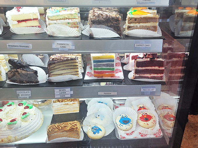 The dessert case: where willpower goes to die and "I'll just have coffee" turns into "and a slice of that... and that... and maybe that too."