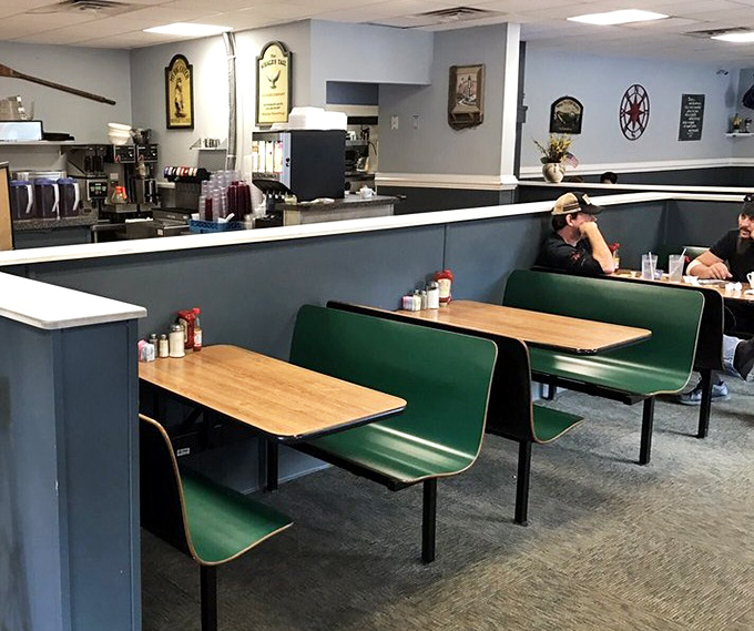 Classic diner booths: where strangers become neighbors and calories don't count if you're having a good conversation.