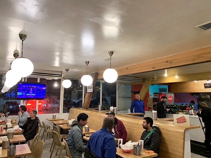 The true measure of a great restaurant: diverse groups of people, united by the universal language of "this food is amazing."