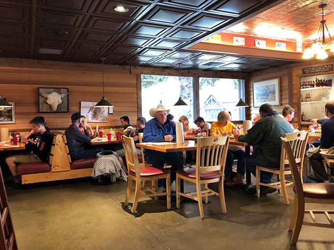 Real cowboys eat here alongside tourists in Gore-Tex &ndash; all united by their appreciation for exceptional barbecue.