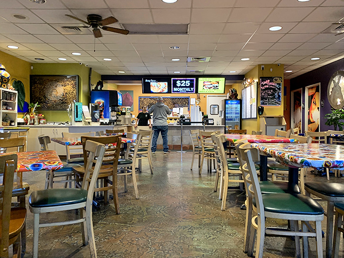 The dining room hums with the satisfied murmurs of regulars who've been coming here since before "foodie" was a word.