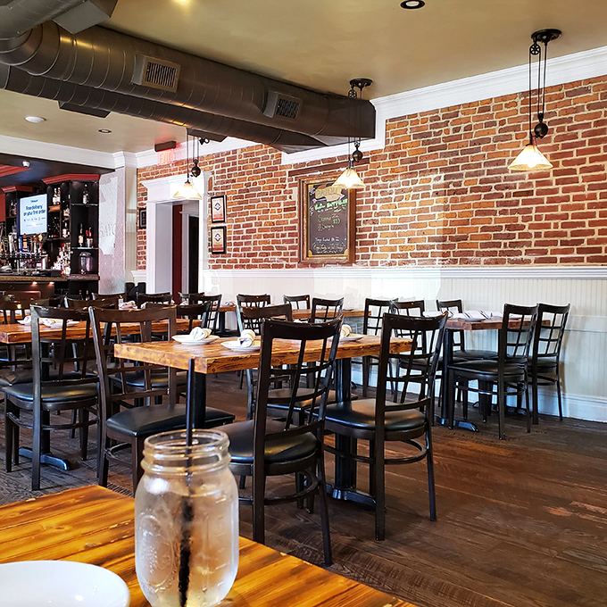 Rustic charm meets thoughtful design in a dining room that feels like the South's warm embrace.