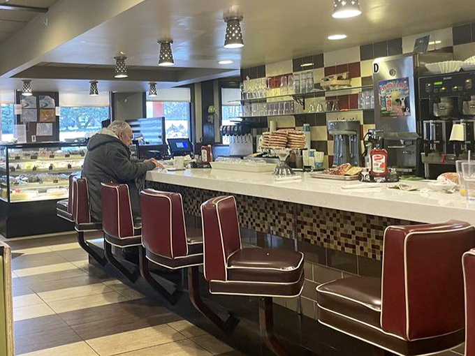 The counter seating&mdash;where solo diners become temporary members of the breakfast club and waitresses remember your coffee preferences.