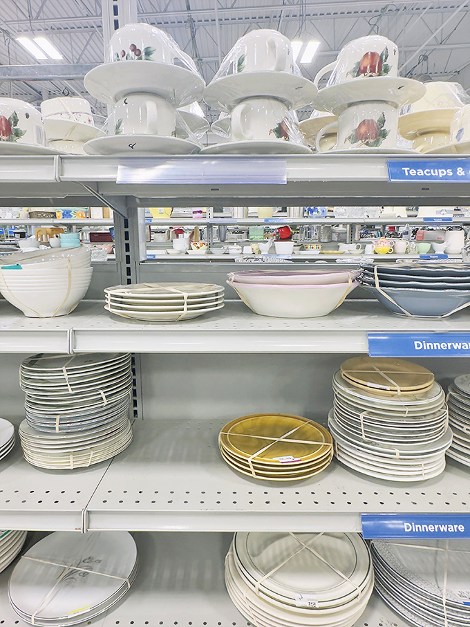 Dinnerware dreams come true. Mix and match to create your own eclectic table setting, or find that replacement plate for the one that mysteriously disappeared.