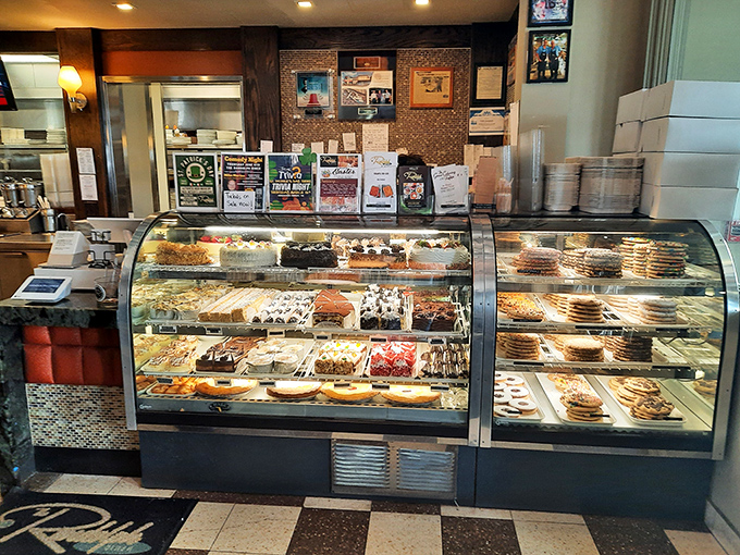 The dessert case&mdash;where willpower goes to die and "I'll just look" becomes "I'll take one of each" faster than you can say cheesecake.