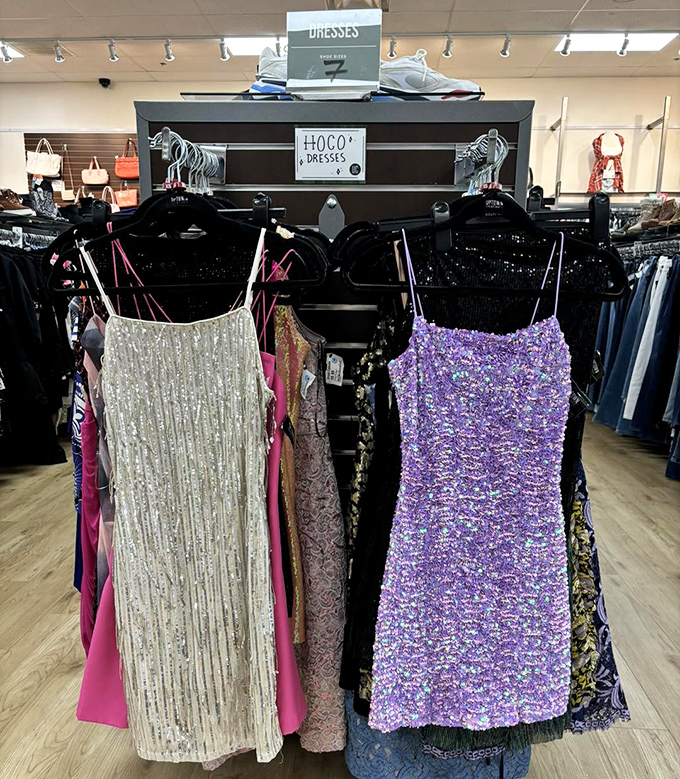 Sequins and sparkles for special occasions that won't break the bank. These dresses have stories to tell and new memories to make.