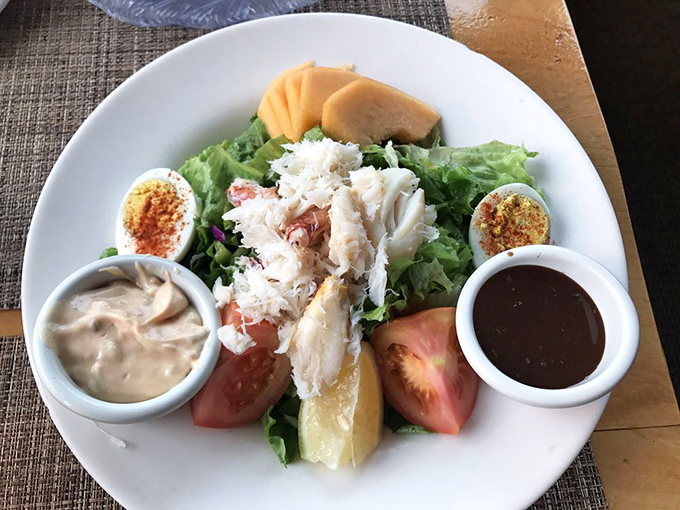 This crab salad isn't just lunch&mdash;it's a celebration of the sea, arranged so beautifully it almost feels wrong to disturb it. Almost.