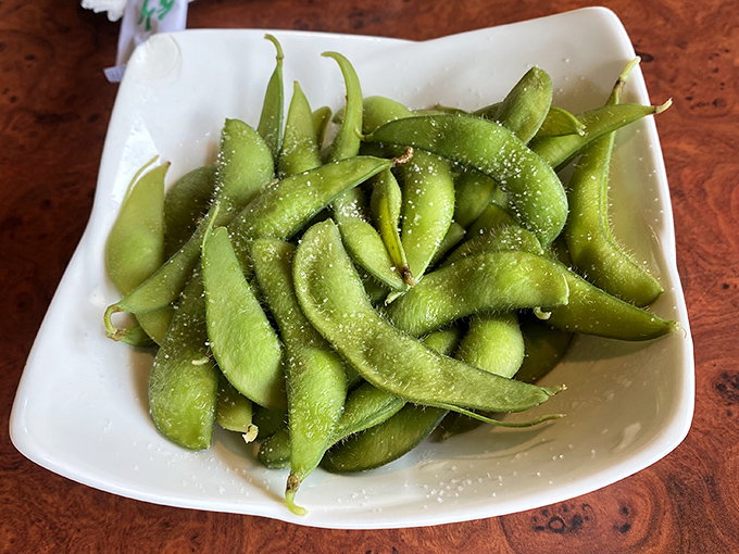 Simple edamame elevated to art form &ndash; sometimes the classics need no improvement whatsoever.