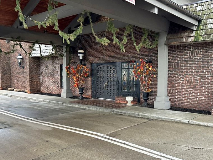 The entrance says it all: this isn't just dinner, it's an occasion. Those heavy wooden doors have welcomed generations of celebration-seekers.