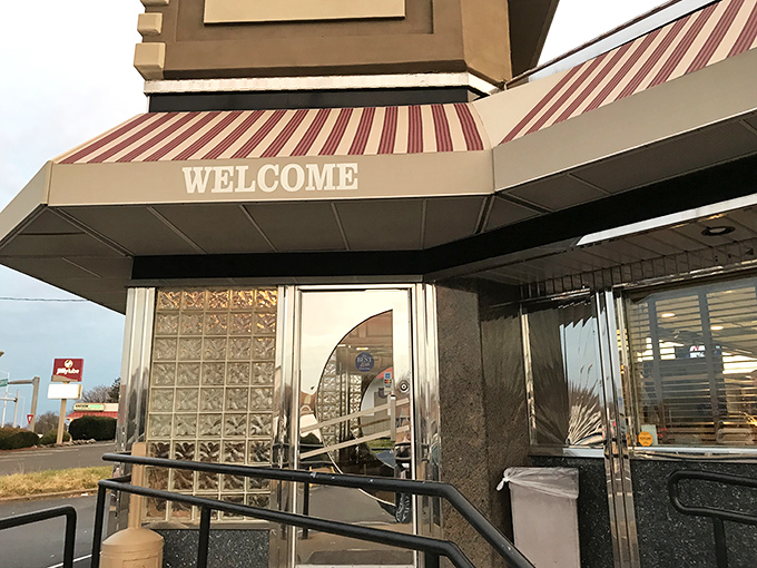 "WELCOME" isn't just a sign—it's a promise. The glass block entrance has witnessed first dates, family reunions, and countless "I'm too hungry to cook" moments.