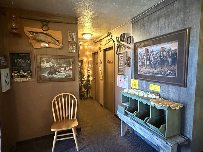 Every corner tells a story&mdash;from mounted fish to western art. Even the hallway feels like a museum of small-town Americana.