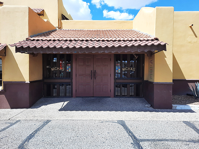 Those wooden doors aren't just an entrance—they're a portal to flavor town, where your taste buds are about to embark on a south-of-the-border adventure.