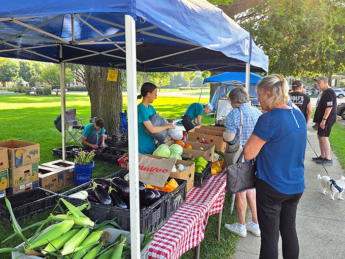 The farmers market showcases the agricultural bounty of the region &ndash; where "farm-to-table" isn't a restaurant gimmick but simply how things have always been done.
