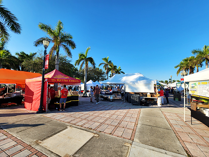 The Farmers Market transforms Marina Square into a bustling marketplace where the produce doesn't need "organic" stickers to prove its freshness.