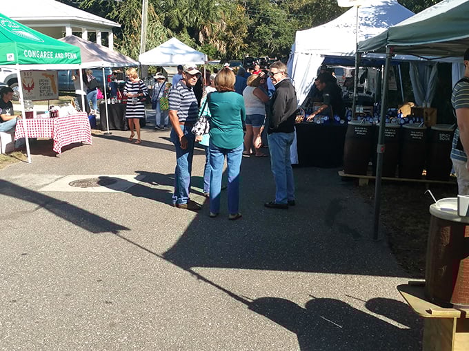 The Fernandina Beach Market Place gathers locals and visitors alike, creating that perfect small-town moment where shopping becomes social hour.