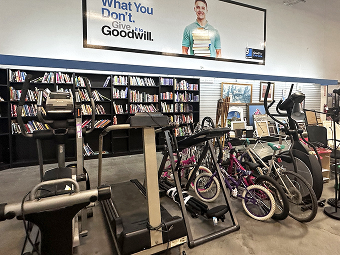Exercise equipment gets its second wind here, where yesterday's fitness trends await tomorrow's workout warriors at fraction-of-retail prices.