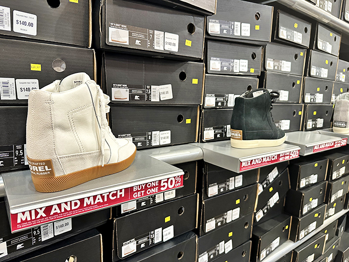 The "buy one, get one 50% off" shoe display &ndash; a siren song that's separated many a shopper from their financial resolutions.