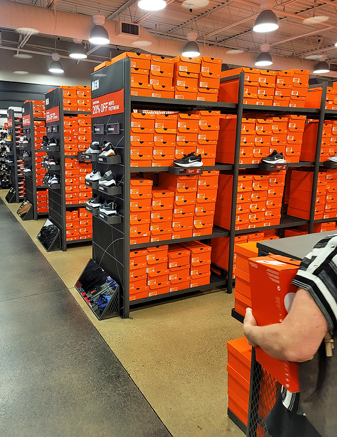 The Nike mothership has landed, bringing with it a mountain of orange boxes containing footwear dreams at earthly prices.