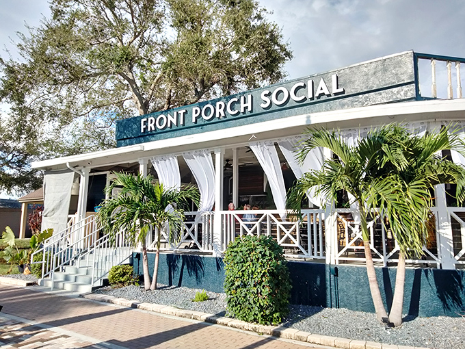 Front Porch Social brings the neighborhood gathering spot back to life. Grandma's porch got a serious upgrade and a liquor license.
