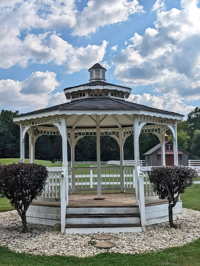 This gazebo isn't just sitting pretty&mdash;it's practically begging for morning coffee, afternoon reading, or evening wine as the fireflies begin their dance.