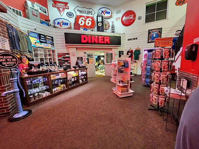 The gift shop lets you take a piece of Route 66 nostalgia home, with vintage-inspired souvenirs that celebrate America's most famous highway.