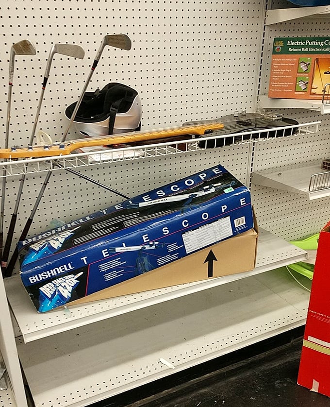 From golf clubs to telescopes, the sporting goods section proves you don't need pro athlete money to look like you know what you're doing.