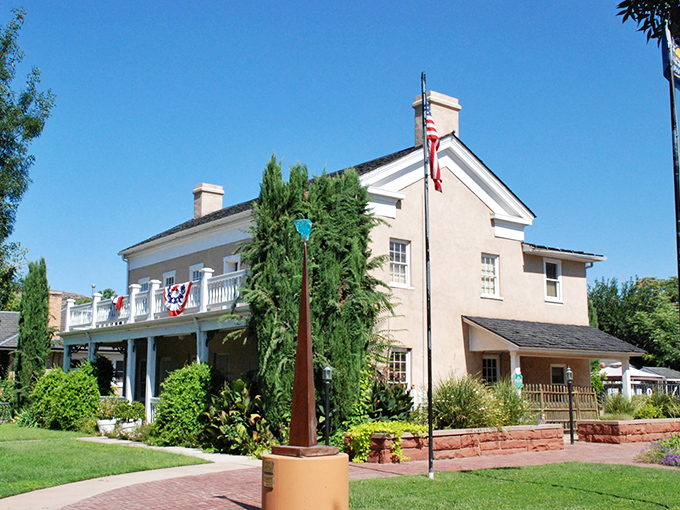 Green Gate Village whispers stories of a bygone era. The front porch practically begs you to sit a spell with a glass of lemonade.