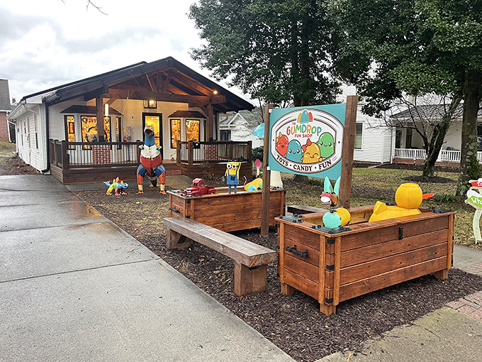 The Gumdrop Fun Shop is what would happen if Willy Wonka retired to the mountains and opened a more manageable operation.