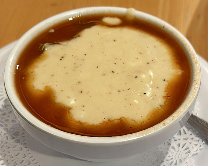 Half cream of crab, half Maryland crab—this soup represents the perfect compromise in a world that shouldn't make you choose between two perfect things.