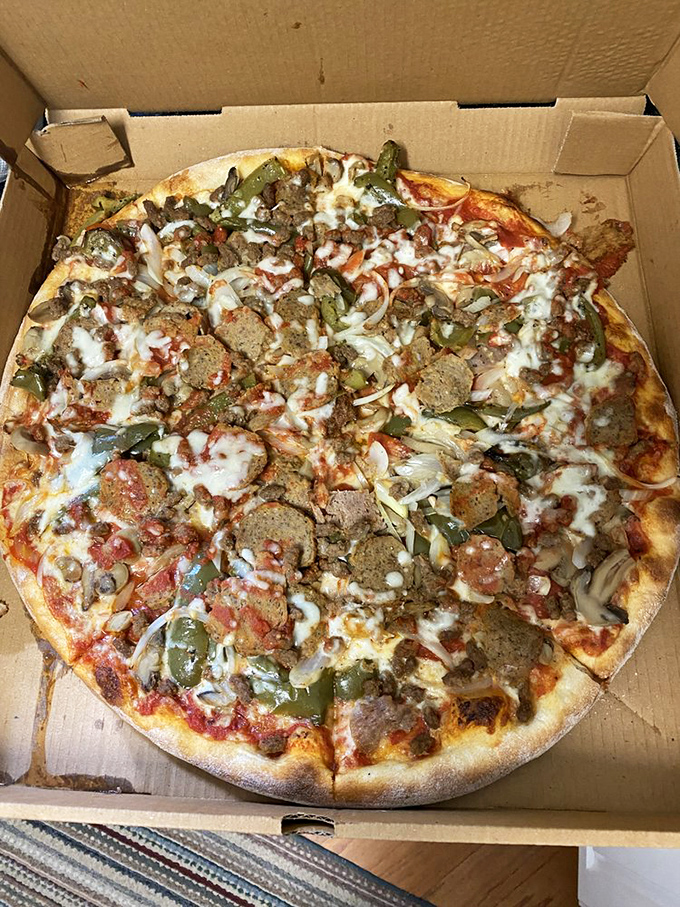 House Special pizza - when choosing just one topping feels like giving up too soon.
