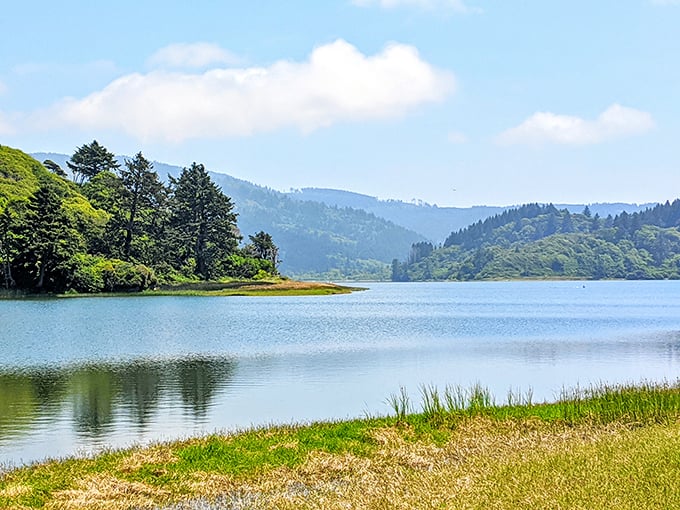 Humboldt Lagoons State Park mirrors the mountains in its waters with such perfection, you'll wonder which view deserves your camera's attention first.