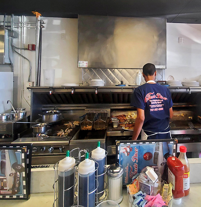 The kitchen ballet is mesmerizing&mdash;spatulas flying, bacon sizzling, and short-order cooks performing the timeless choreography of American breakfast.