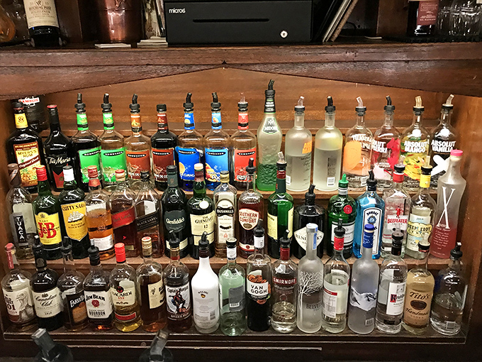 That impressive liquor selection ensures your perfect Manhattan, Old Fashioned, or whatever your heart desires is just a pour away.